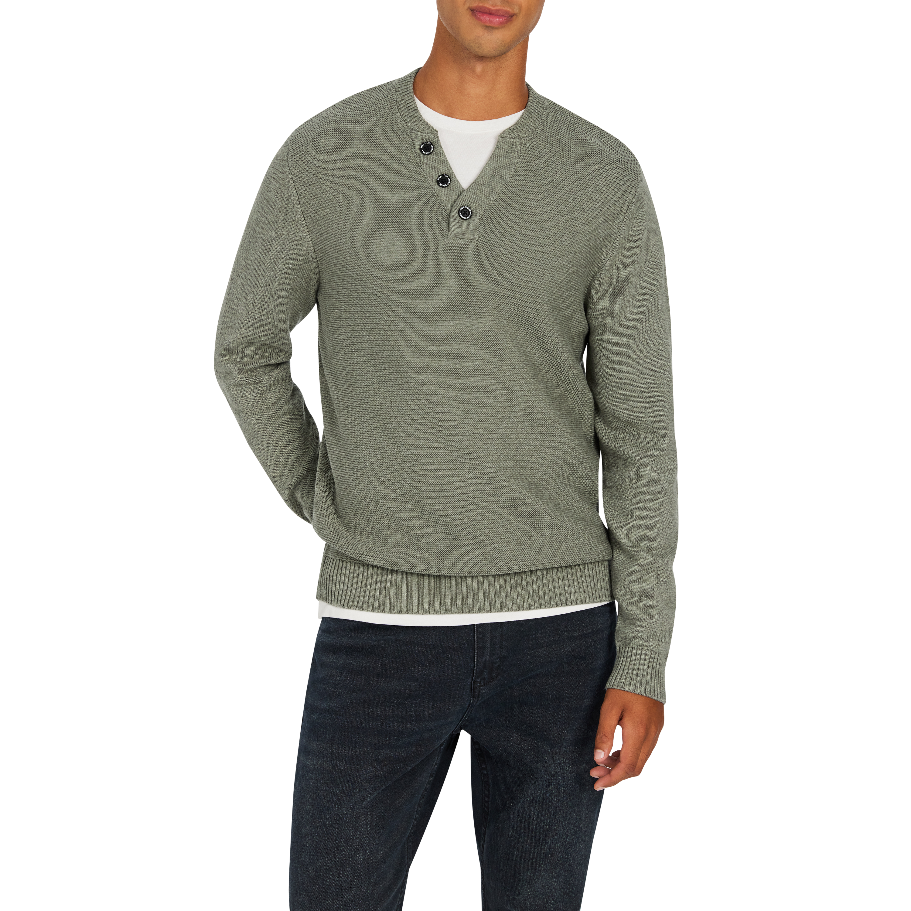 Sage Green Jovani Cotton Knit | Men's Tops | Connor NZ