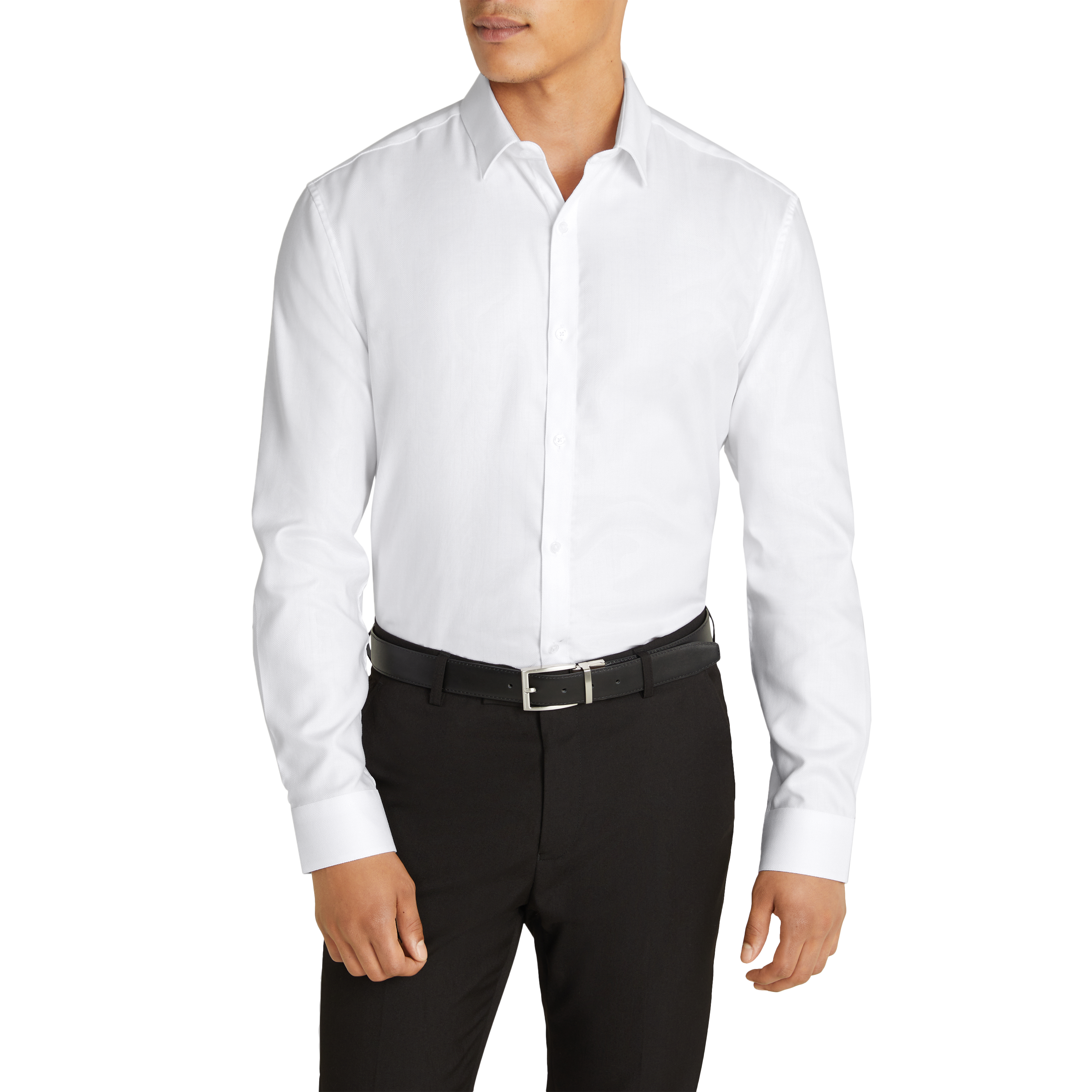 White Cason Slim Dress Shirt | Men's Tops | Connor AU
