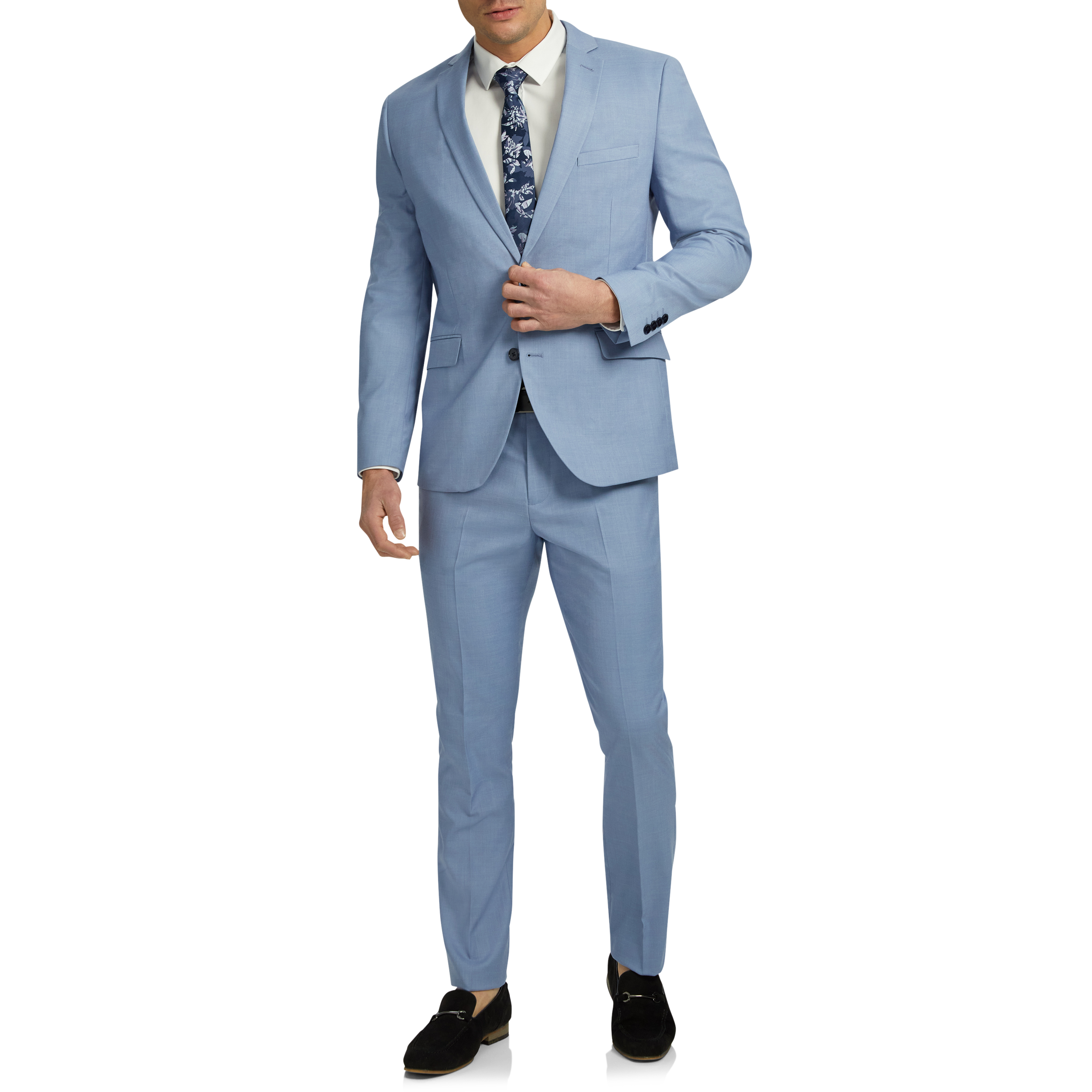 Light Blue Venice Slim Stretch Suit | Connor