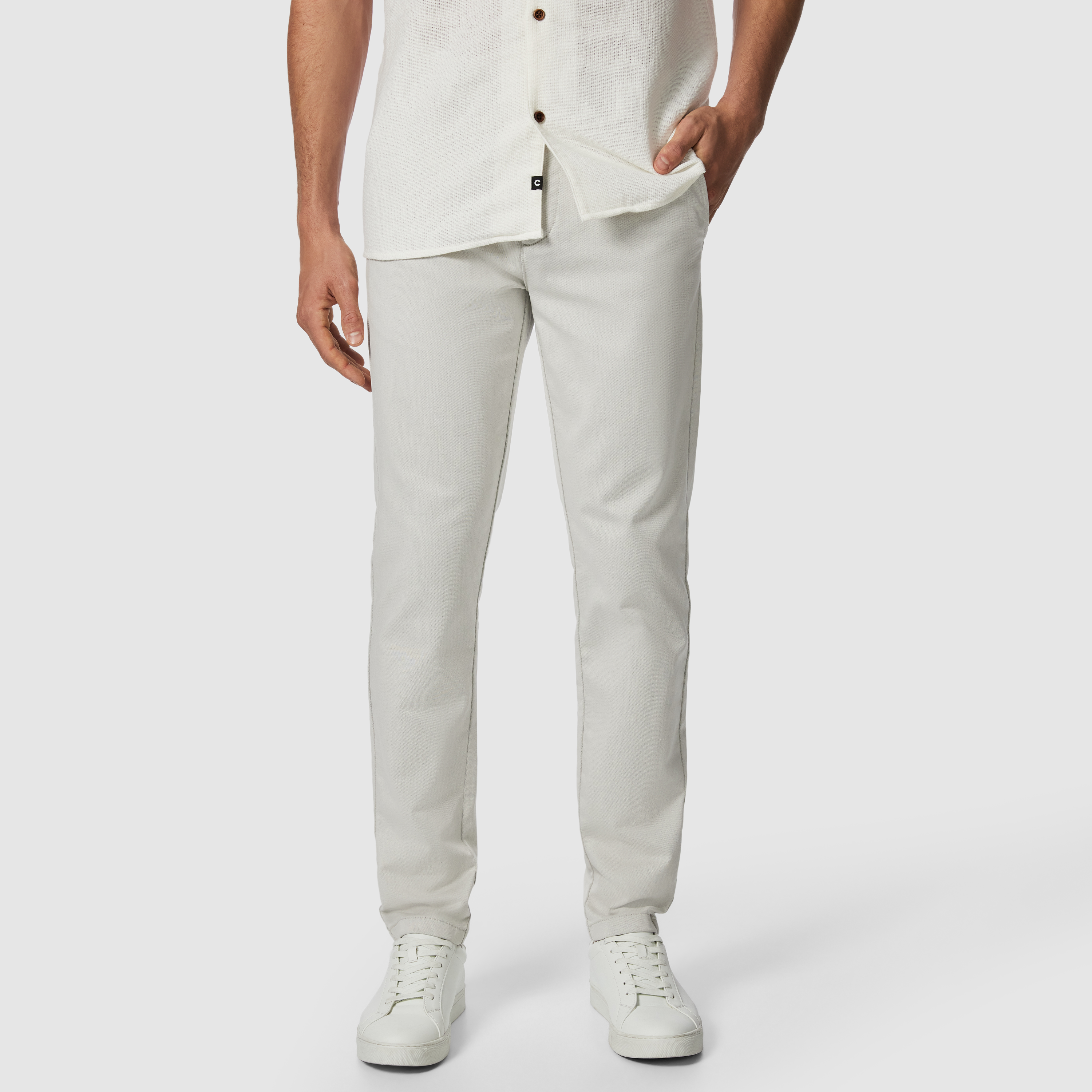 Ice Grey Royston Straight Chino | Men's Bottom | Connor AU