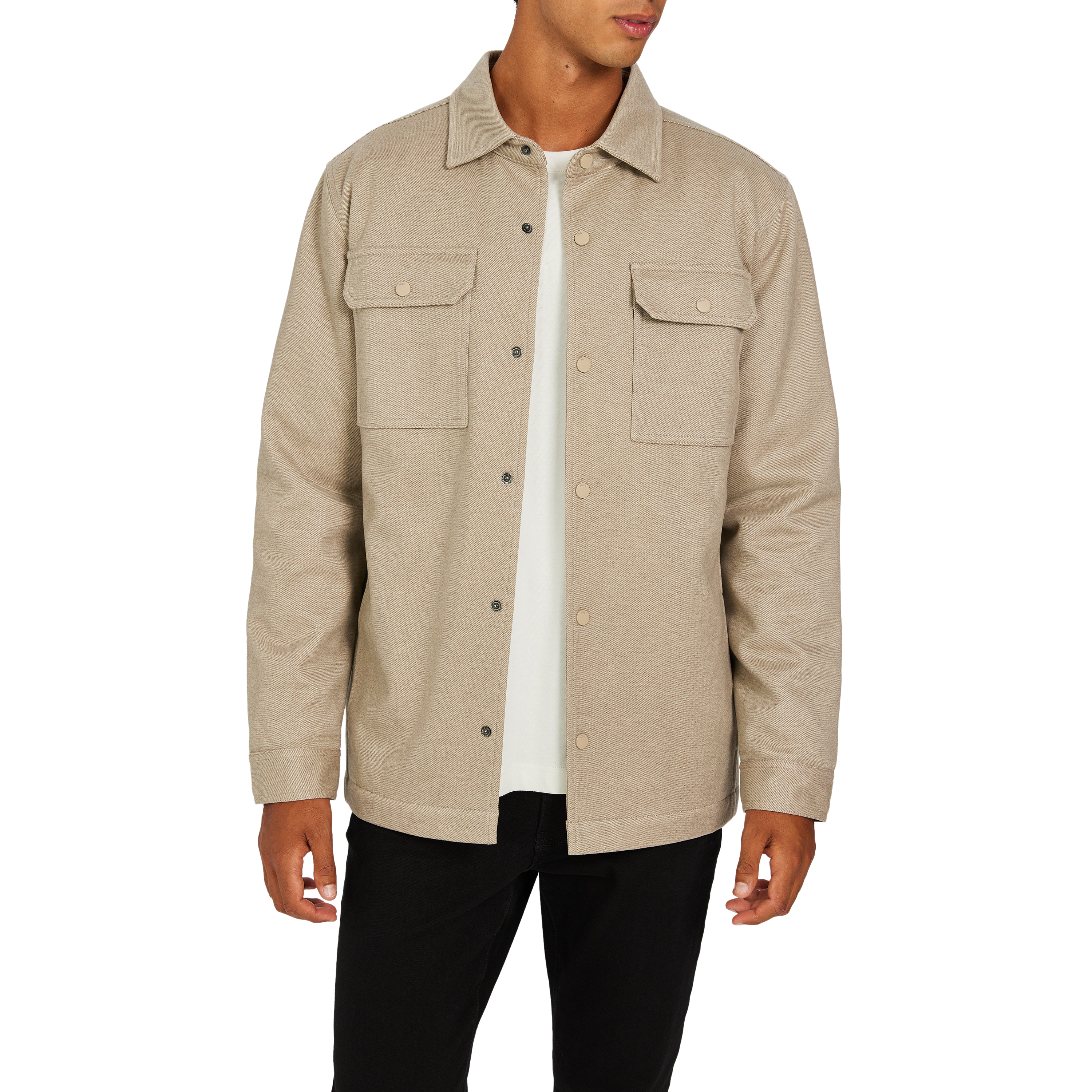 Stone Galway Stretch Shacket | Men's Tops | Connor AU