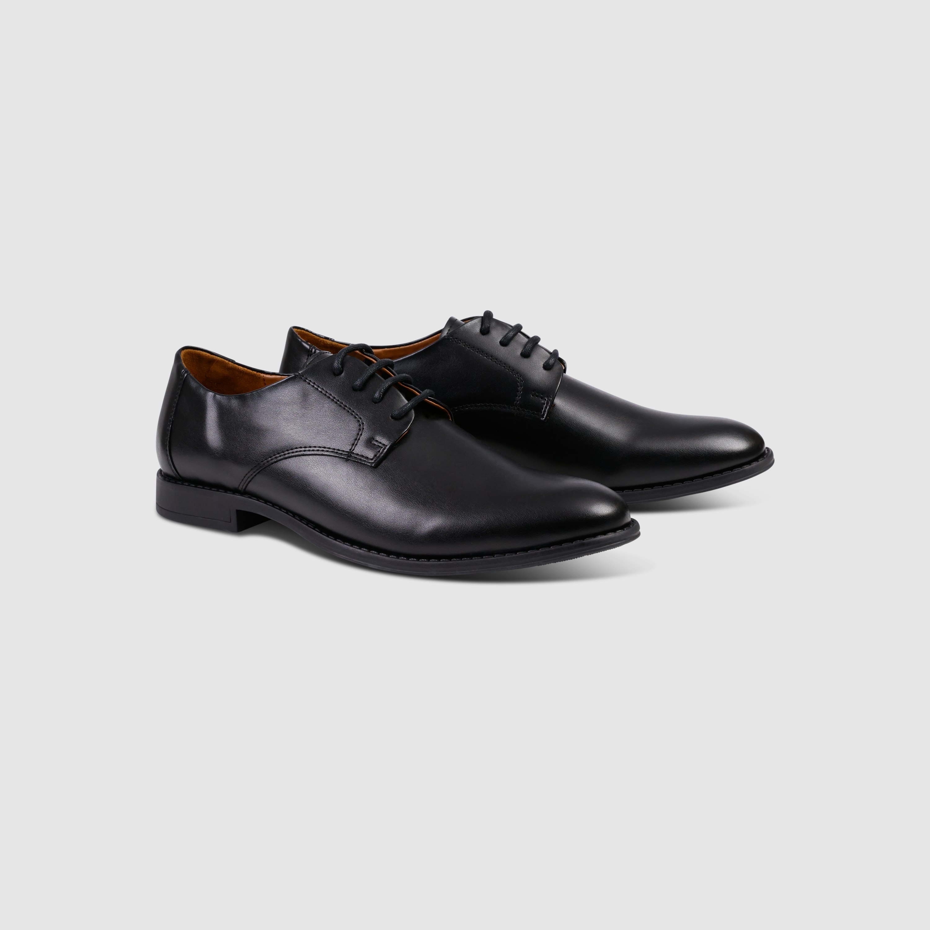 Black Joseph Faux Leather Dress Shoe | Men's Shoe | Connor AU